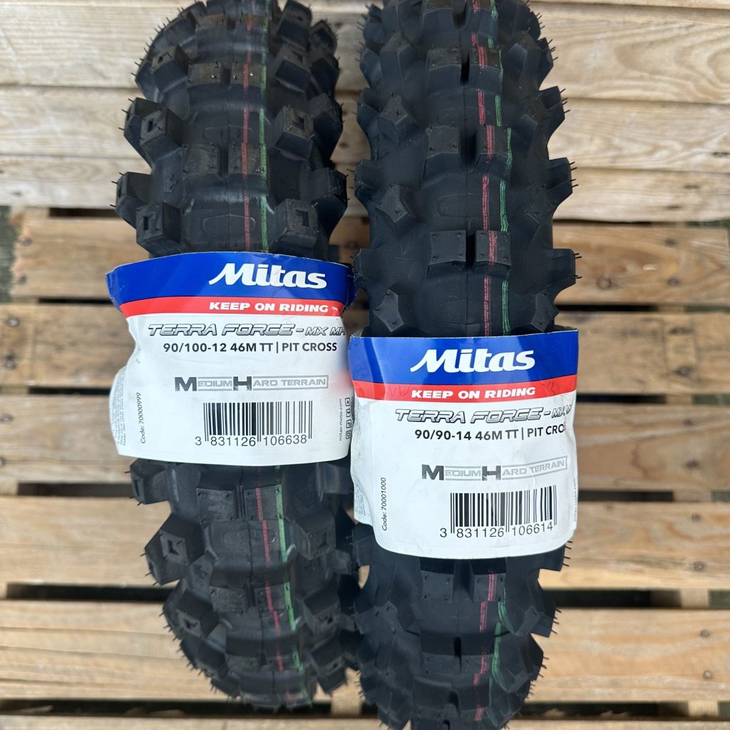 Mitas Motocross Tyres to fit 65cc Motocross Bike (Terra Force MX MH) - Matt Gardiner MX