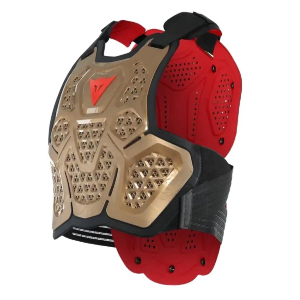 Dainese MX3 Motocross Roost Guard Protector Armour Enduro Bike Gold ...